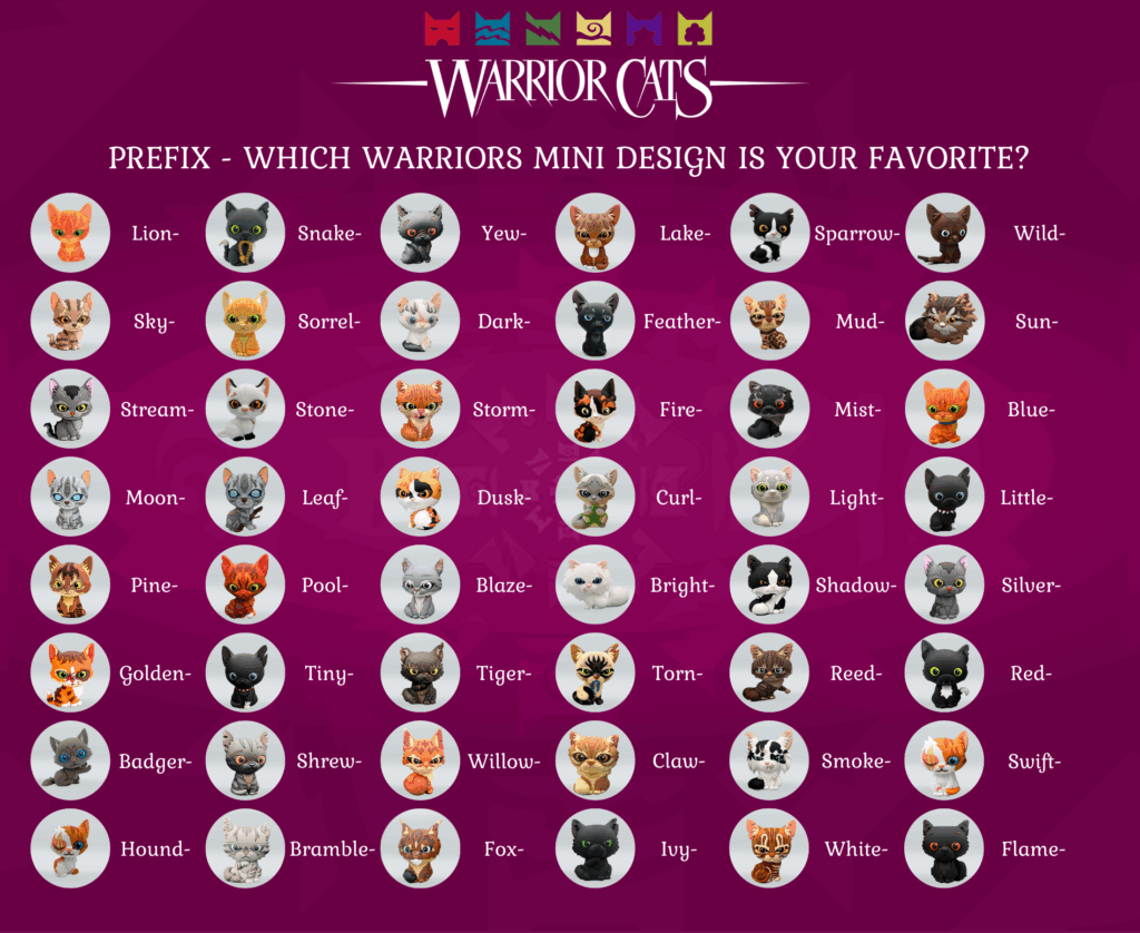 Use our merch designs to find your Warriors name! | Warrior Cats